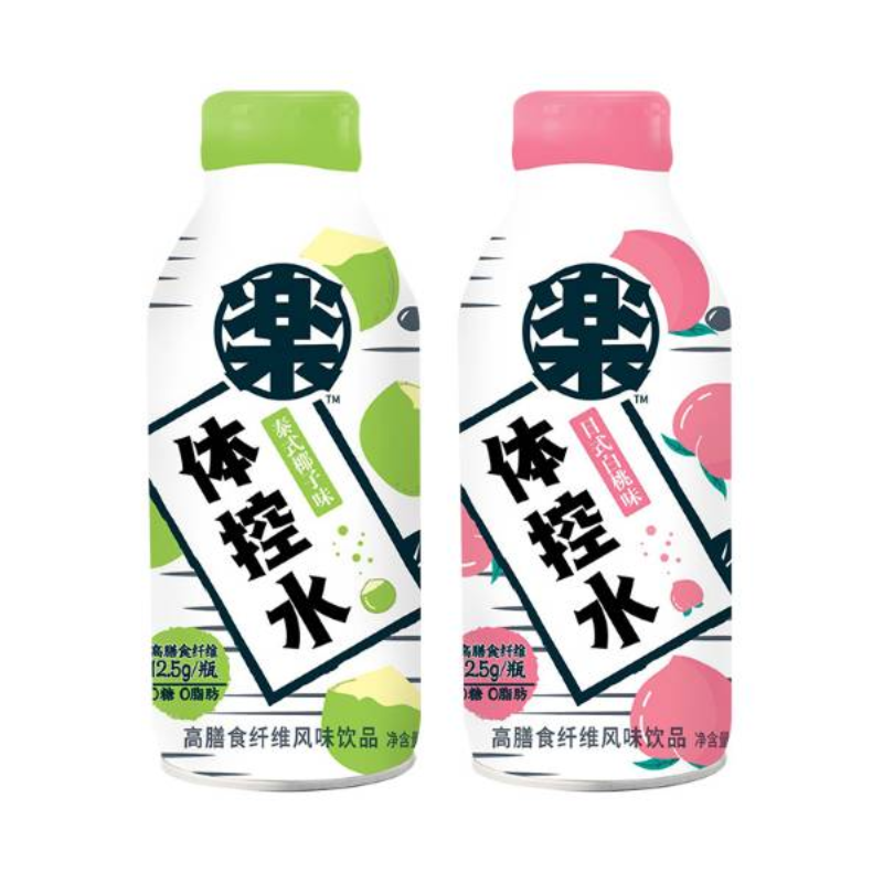 乐体控 体控水410ml*15瓶 0糖0脂高膳食纤维风味饮品果味无糖饮料 日式白桃味/泰式椰子味||上海乐体控健康科技有限公司|中国食品招商网
